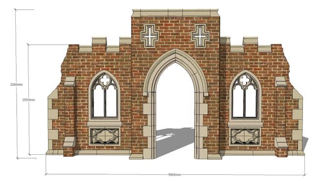 The Gothic castle entrance folly kit Free delivery