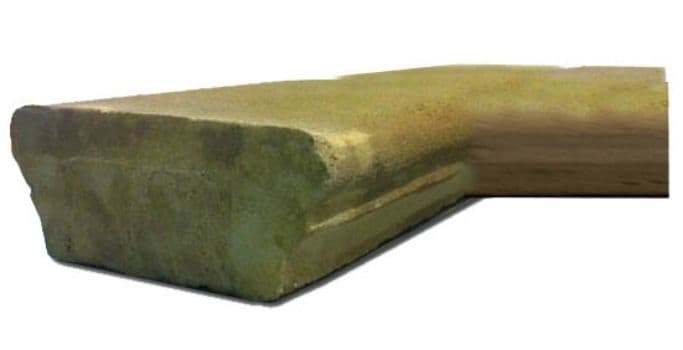 Wall capping corner stone single course wall