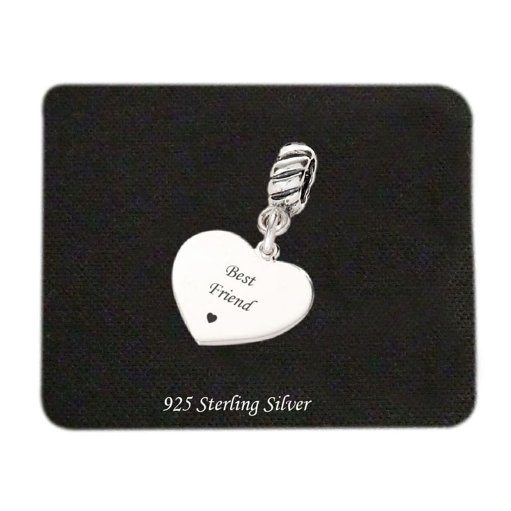Best Friend charm Sterling Silver fits Pandora | Charming Engraving