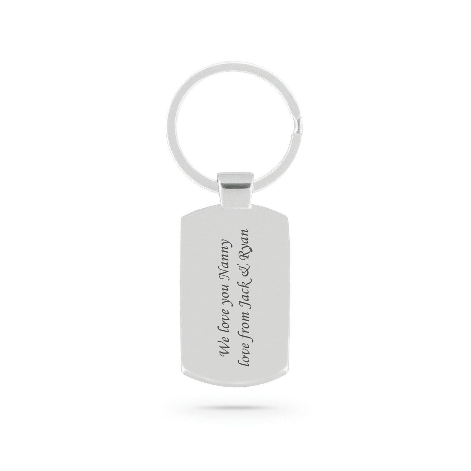 Permanent Image Dog-Tag Key Ring | Charming Engraving