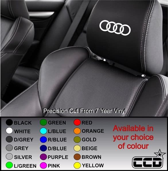 Audi Ring Logo Car seat Decals