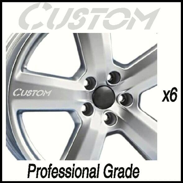 CUSTOM DESIGN CHROME CAR WHEEL DECALS PRIOR APPROVAL NEEDED