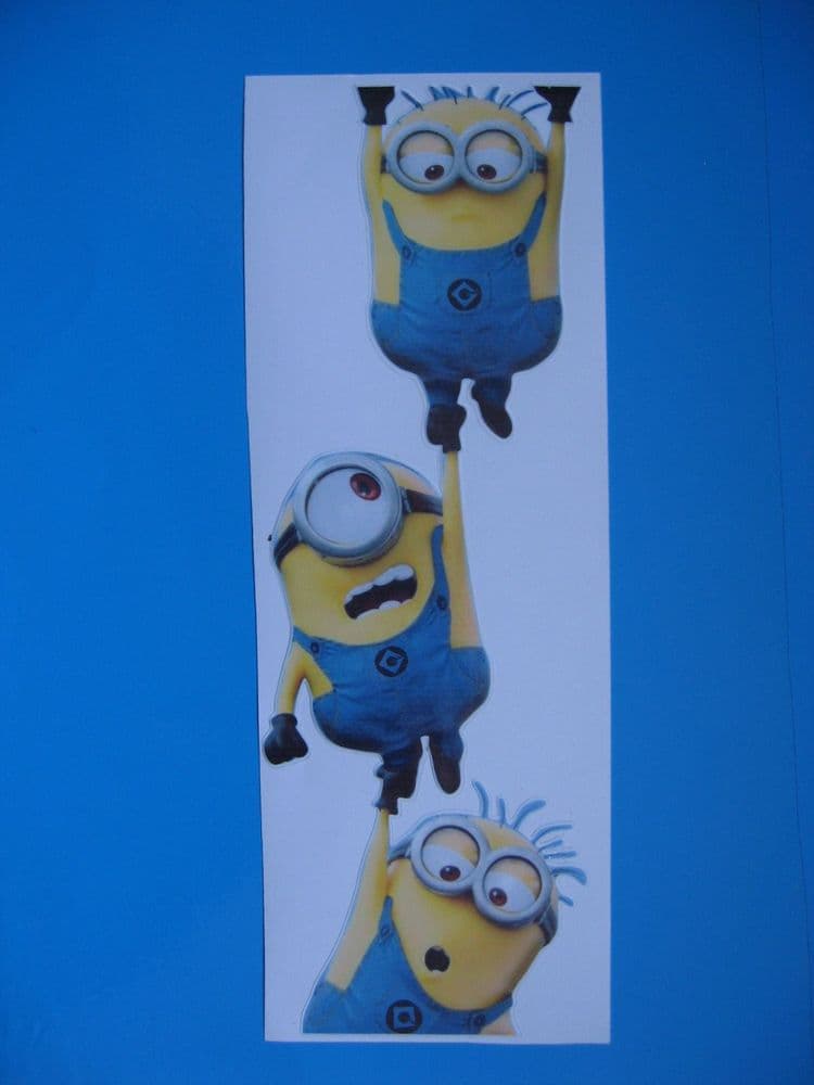 Despicable Minion ME 2 Gang Hanging Car Sticker Colour Vinyl x 1
