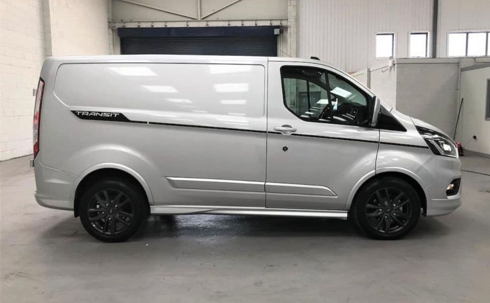 For Ford Transit Custom SWB LWB Sides Racing Stripes Decals Stickers