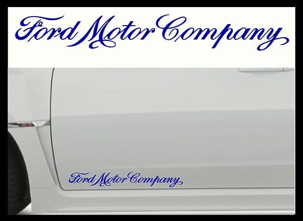FORD MOTOR COMPANY CAR BODY DECALS