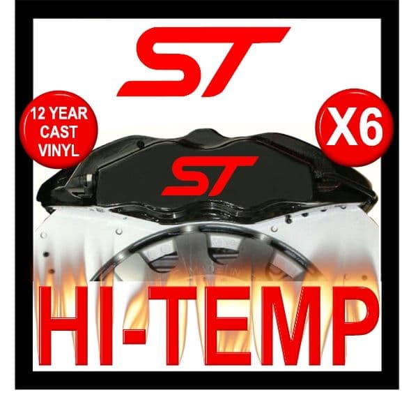 FORD ST Brake Caliper Decals / Stickers / Graphics Set