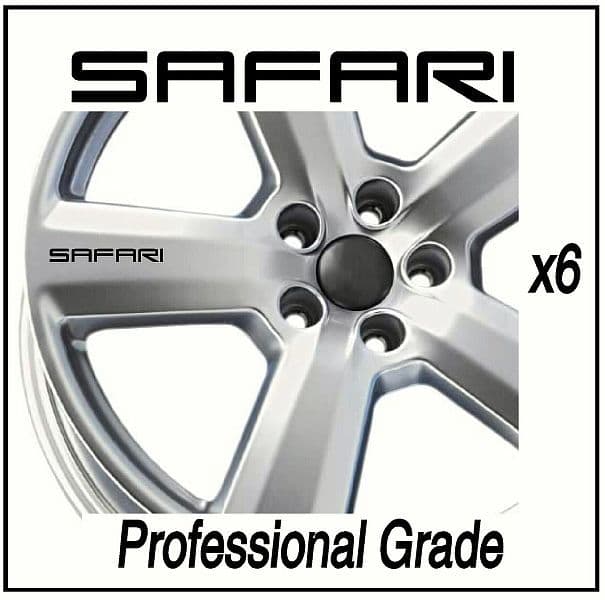 GMC SAFARI CAR WHEEL DECALS