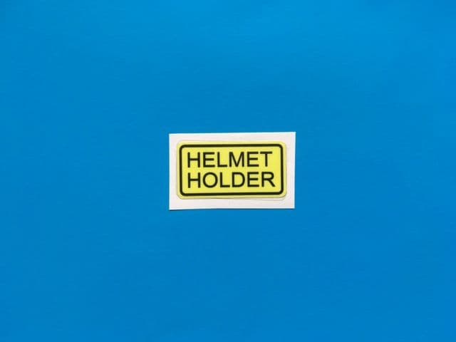HELMET HOLDER Sticker/decal x2