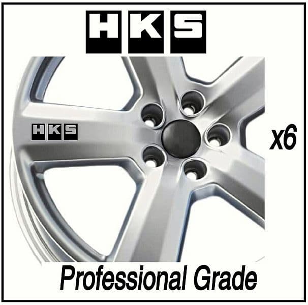 HKS CAR WHEEL DECALS