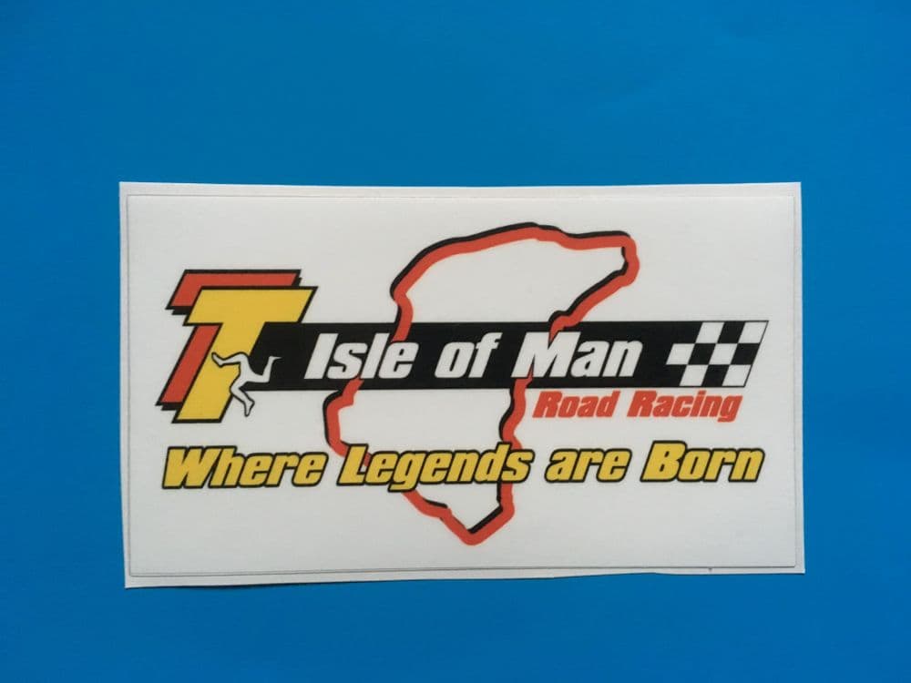 ISLE OF MAN TT sticker/decal x2