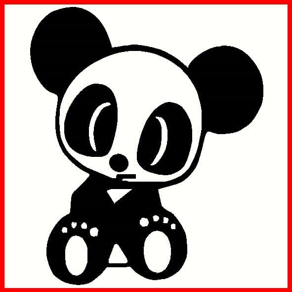 JDM DRIFT PANDA DECAL