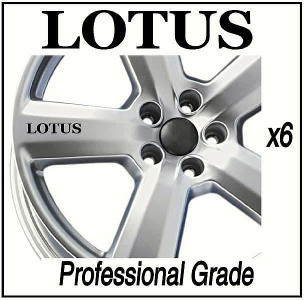 LOTUS CAR WHEEL DECALS