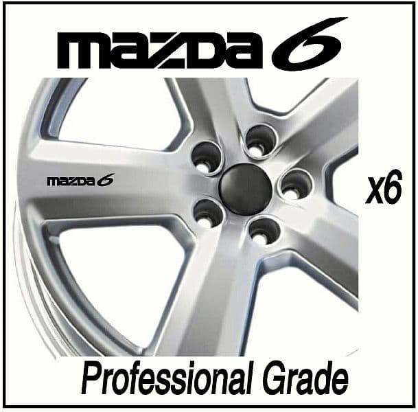 MAZDA 6 CAR WHEEL DECALS
