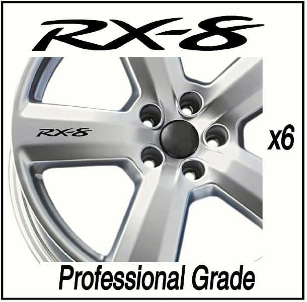 MAZDA RX-8 CAR WHEEL DECALS