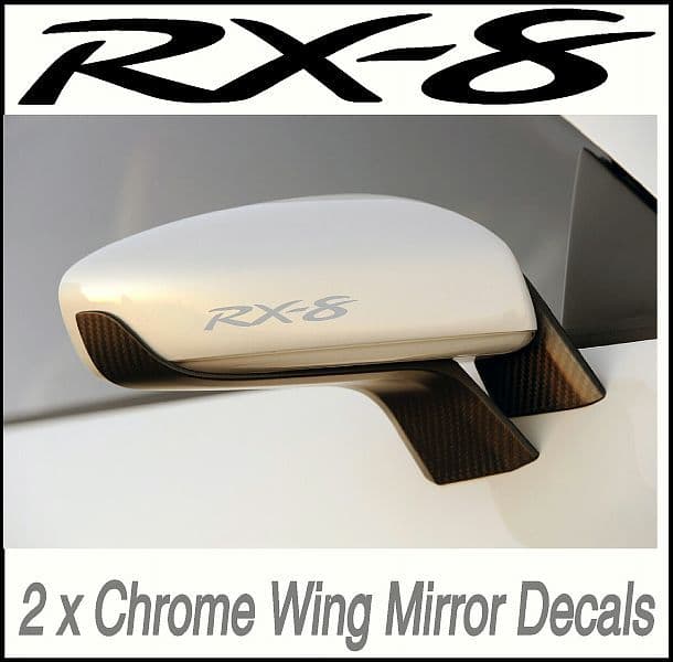 MAZDA RX-8 CHROME W/M DECALS