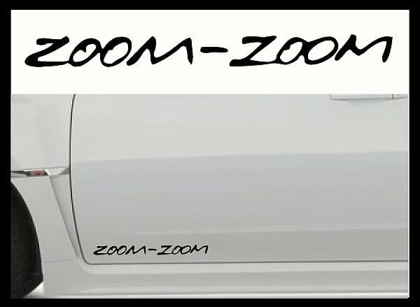 MAZDA ZOOM-ZOOM CAR BODY DECALS