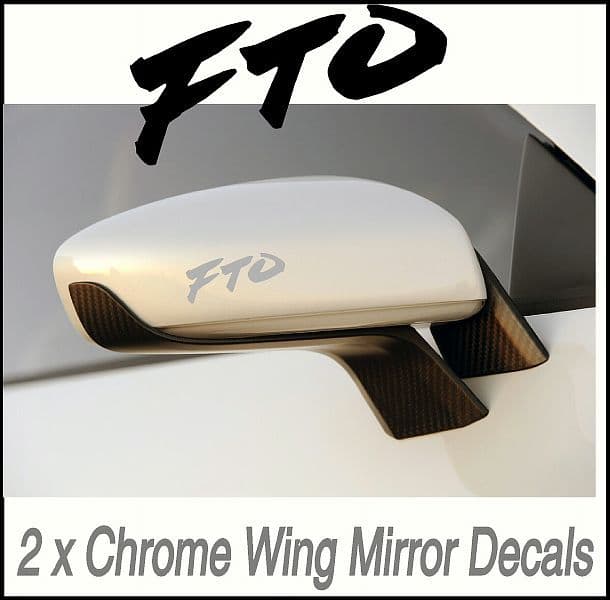 MITSUBISHI FTO CHROME W/M DECALS