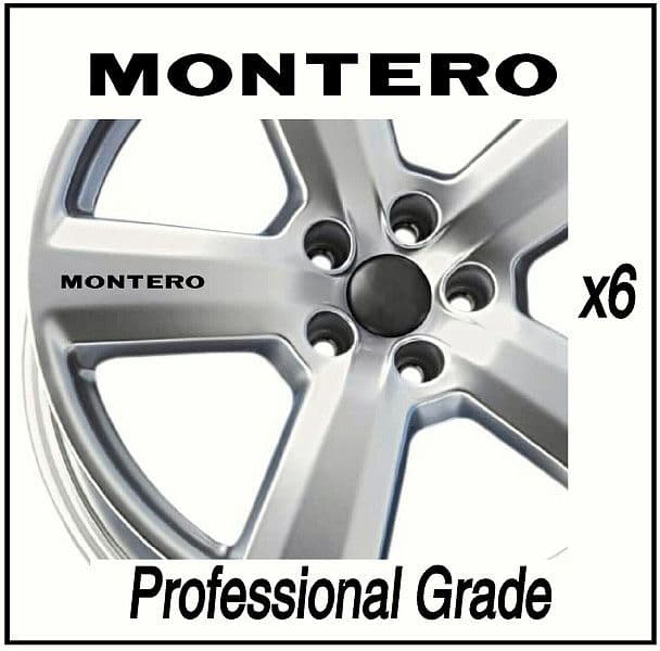 MITSUBISHI MONTERO CAR WHEEL DECALS