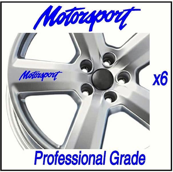 MOTORSPORT CAR WHEEL DECALS