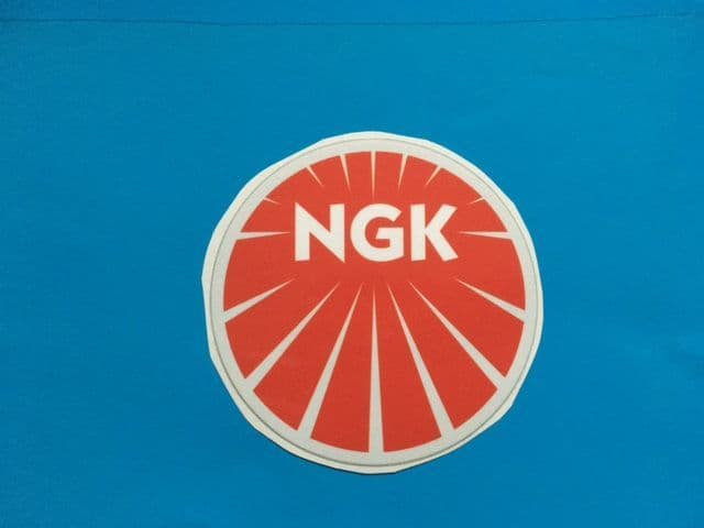 NGK round sticker/decal x2