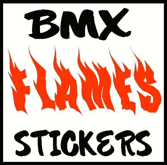 PERSONALISED FLAME BIKE DECALS