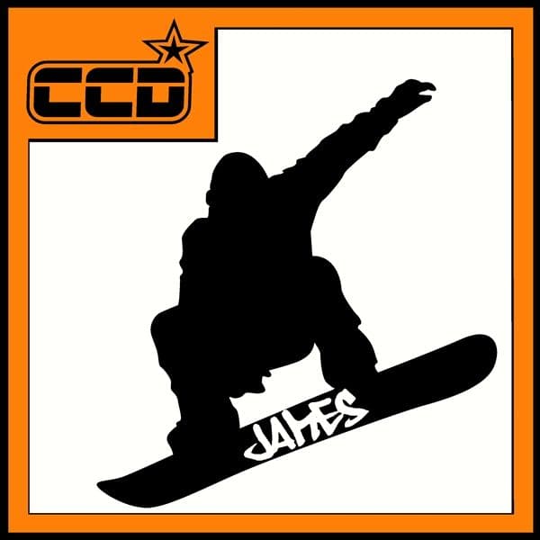 PERSONALISED SNOWBOARDING DECAL