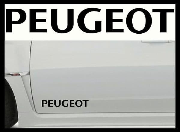 PEUGEOT CAR BODY DECALS