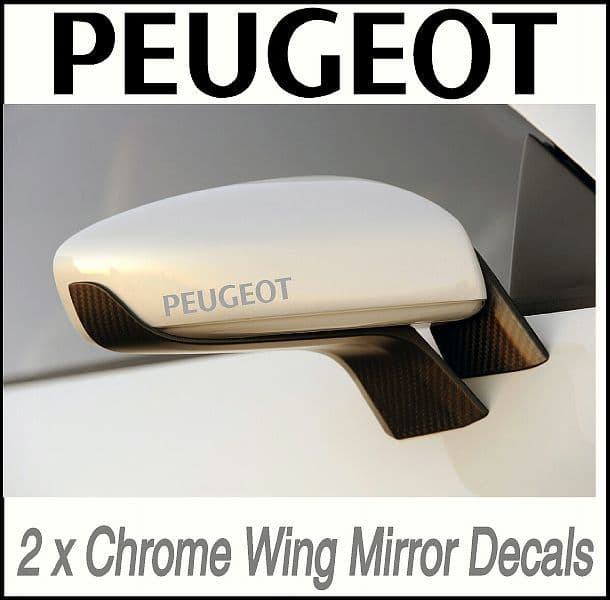 PEUGEOT CHROME W/M DECALS