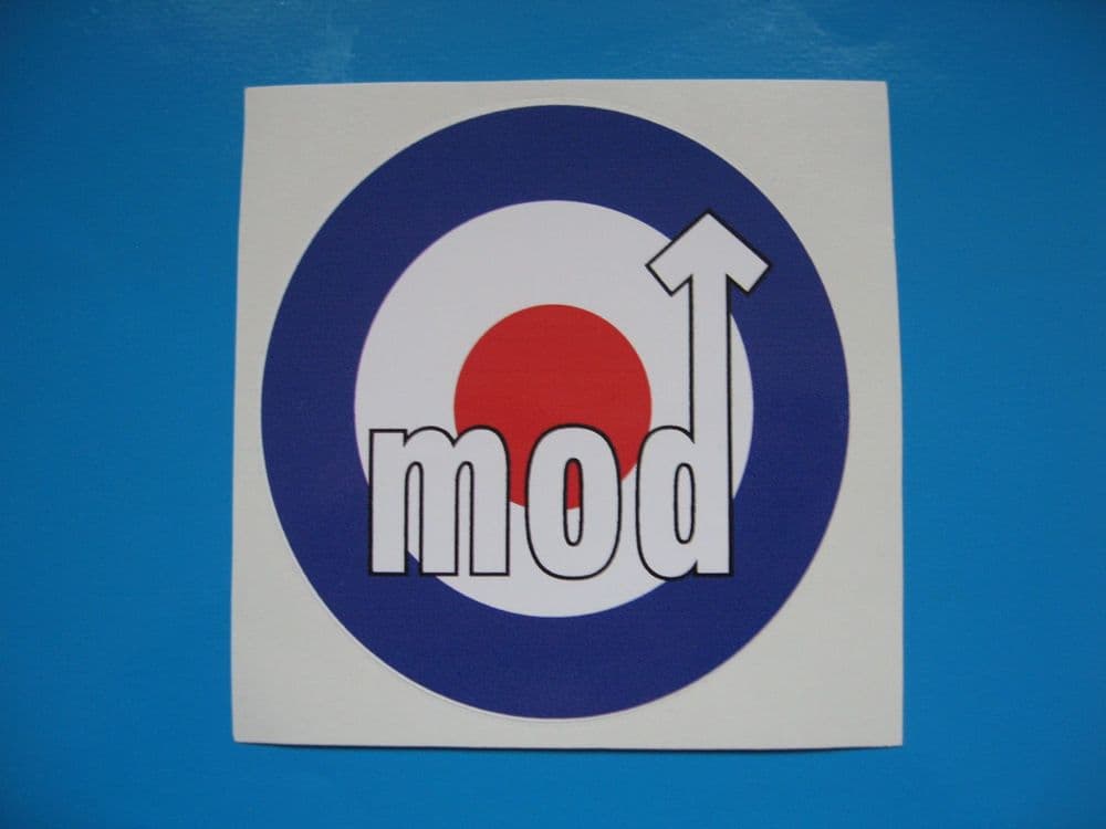 RAF Roundel mod style stickers/ decals x2