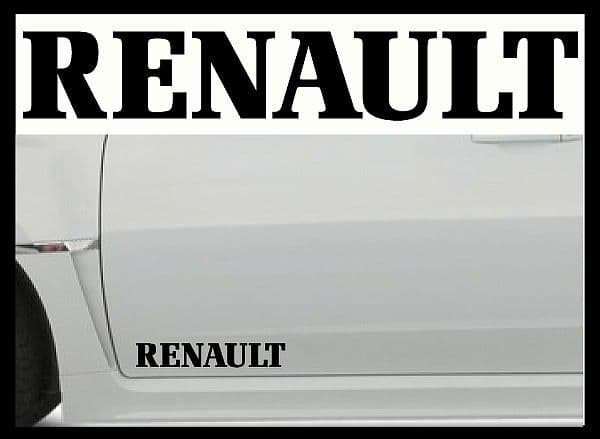 RENAULT CAR BODY DECALS