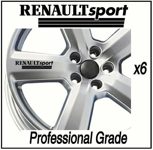 RENAULT SPORT CAR WHEEL DECALS