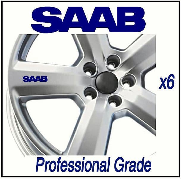 SAAB CAR WHEEL DECALS