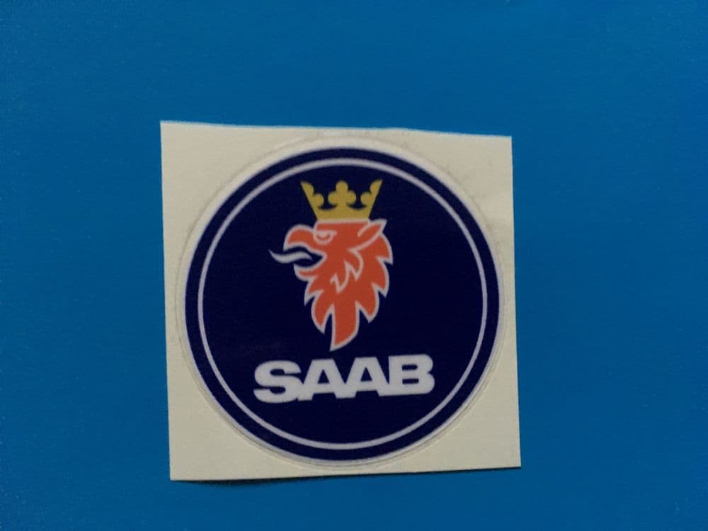 SAAB wheel centres sticker/decal x4