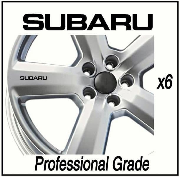 SUBARU CAR WHEEL DECALS