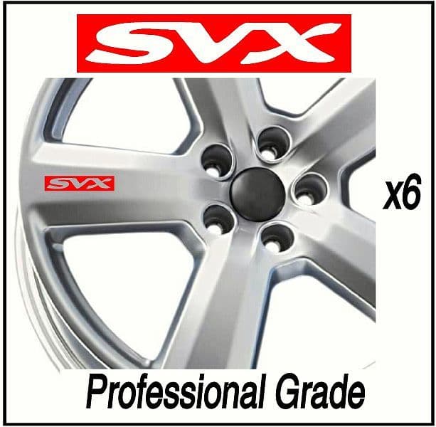 SUBARU SVX CAR WHEEL DECALS