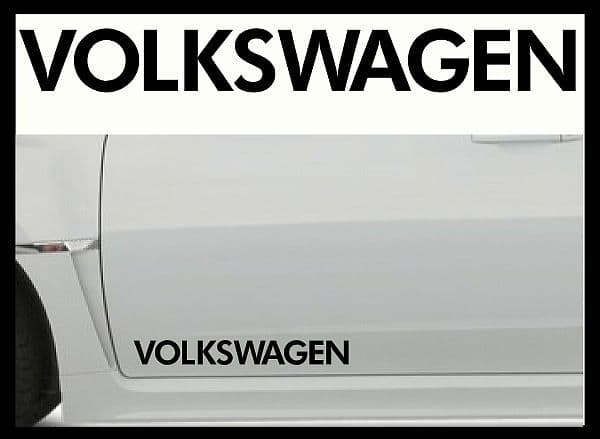 VOLKSWAGEN CAR BODY DECALS