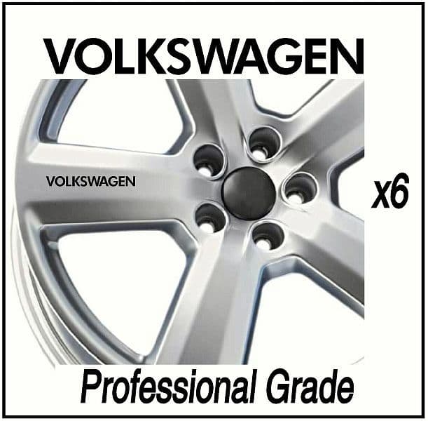 VOLKSWAGEN CAR WHEEL DECALS