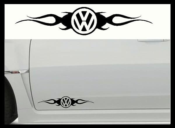 VOLKSWAGEN TRIBAL LOGO CAR BODY DECALS