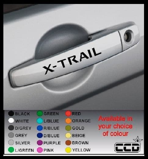 X-TRAIL Door Handle Stickers/Decals x 4 6