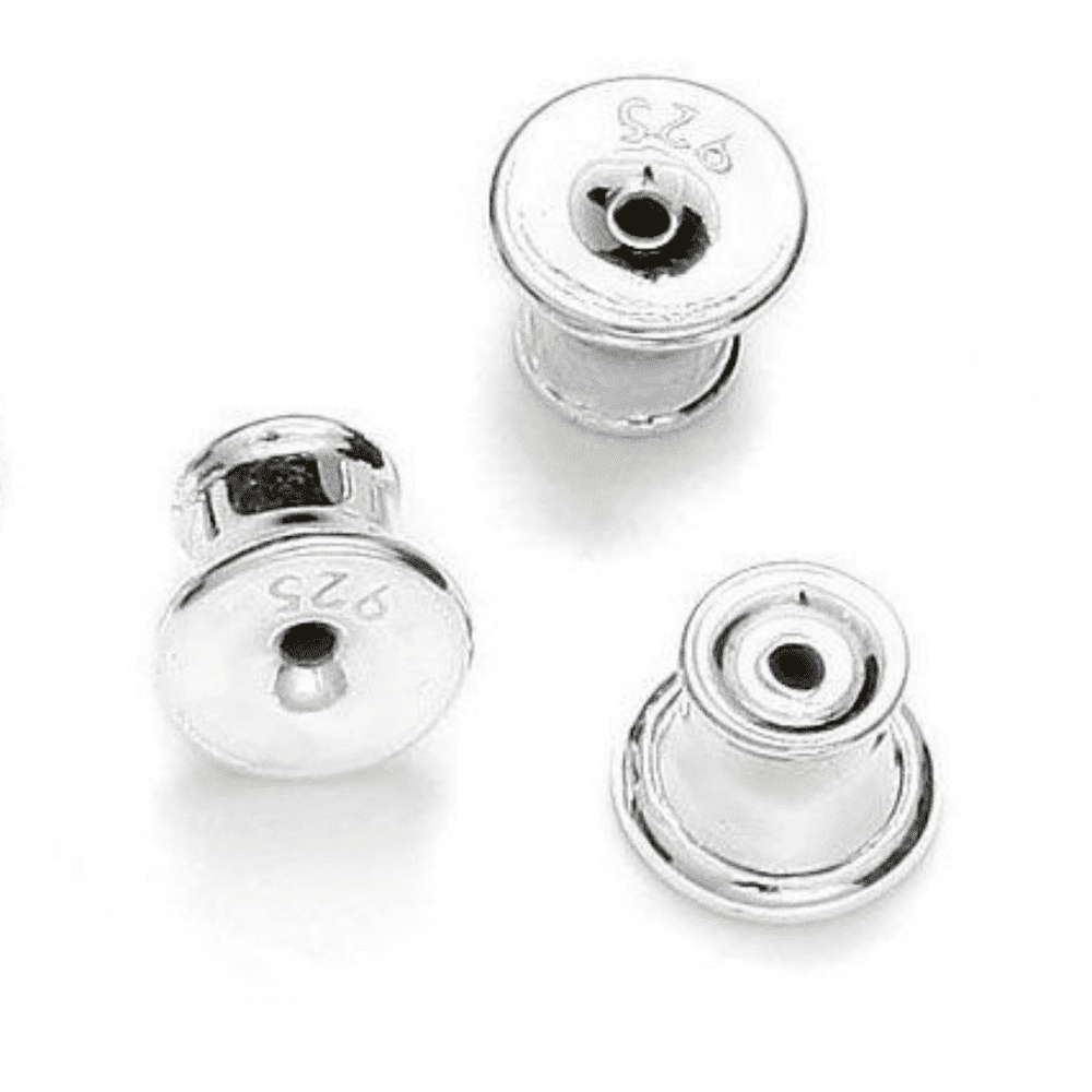 10 Sterling Silver Earring Backs