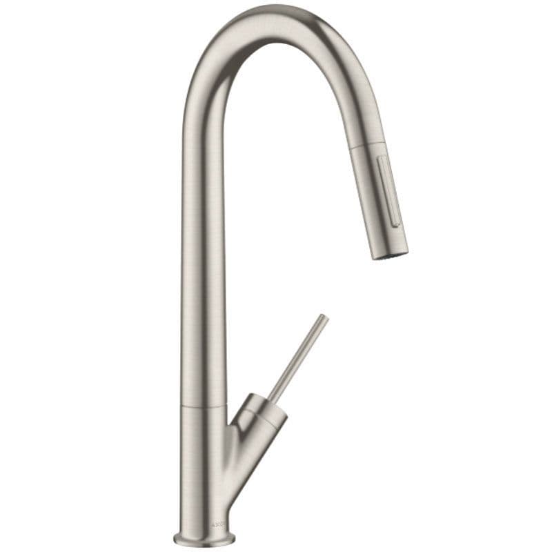 Hansgrohe Axor Starck Single Lever Mixer With Pull-Out Spray Stainless ...