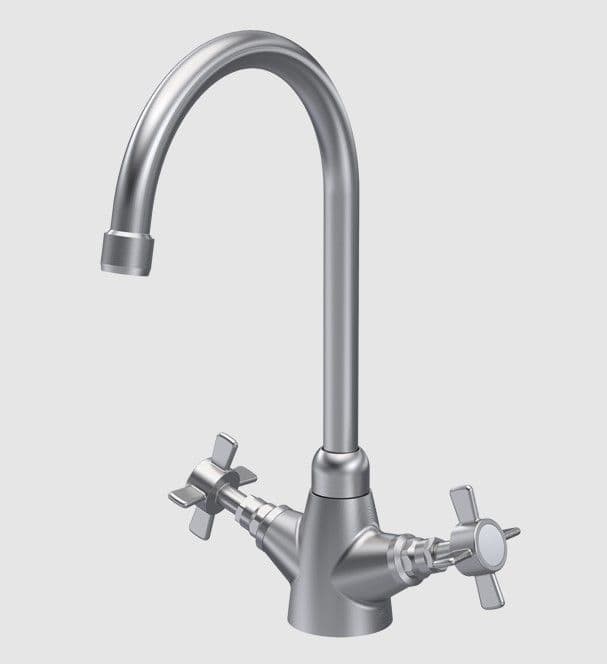 Nuie Traditional Mono Sink Mixer Kitchen Tap Brushed Nickel KB603
