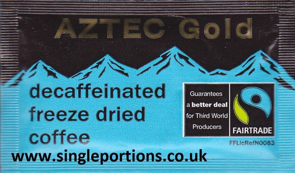 AZTEC Gold - DECAFF coffee single portion sachets