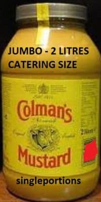 Colmans - English Mustard - RARE CATERING GIANT JUMBO Size - BULK PORTIONS