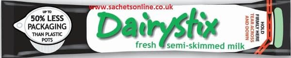 Dairystix - UHT semi skimmed milk - single portions sachets online ...