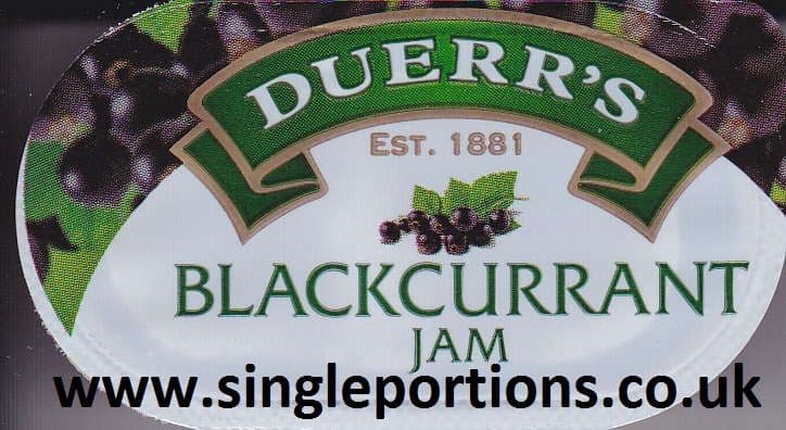 DUERR S - Blackcurrant - jam - single portions