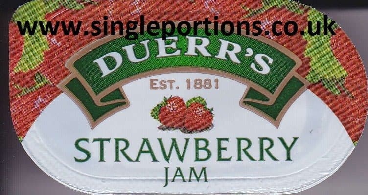 DUERR S - STRAWBERRY jam - single portions