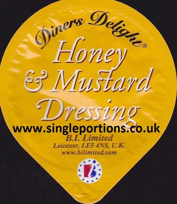 Honey & Mustard Dressing - single portion dip pots sachet