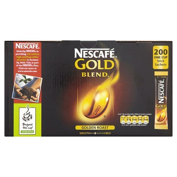 Nescafe - Gold Blend - Coffee - BULK BOX - 200 sticks