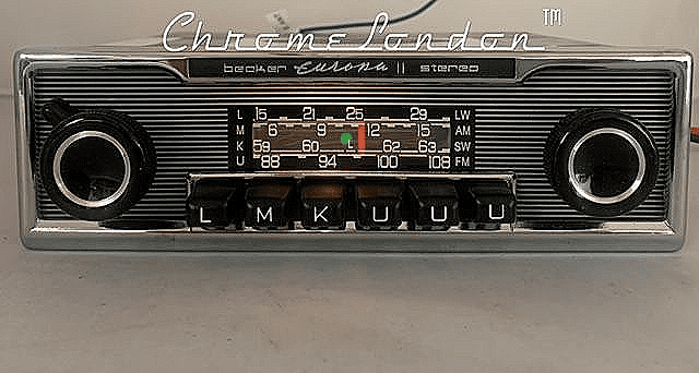 BECKER EUROPA II STEREO 772 Vintage Classic Car 108FM Radio FULL ...